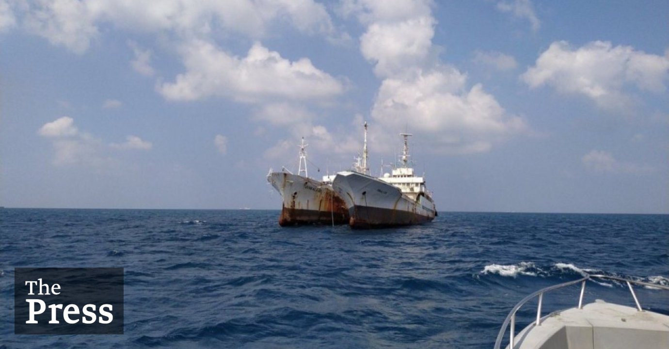 Cargo vessel en-route Maldives catches fire | ThePress