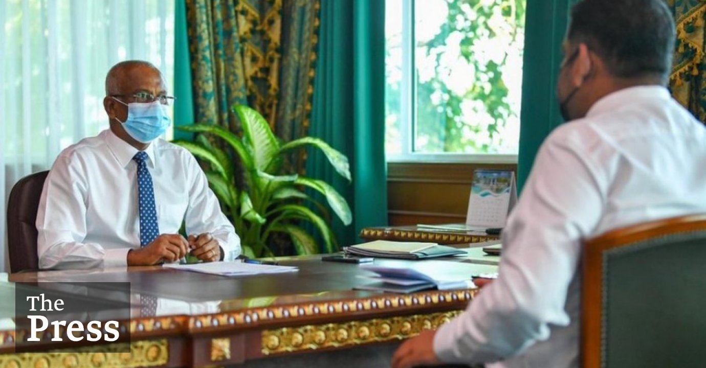 President Solih thanks Mabrook for his service | ThePress