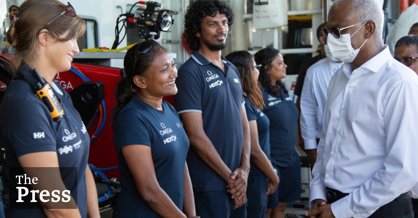 President Solih makes a surprise visit to the Nekton Mission | ThePress