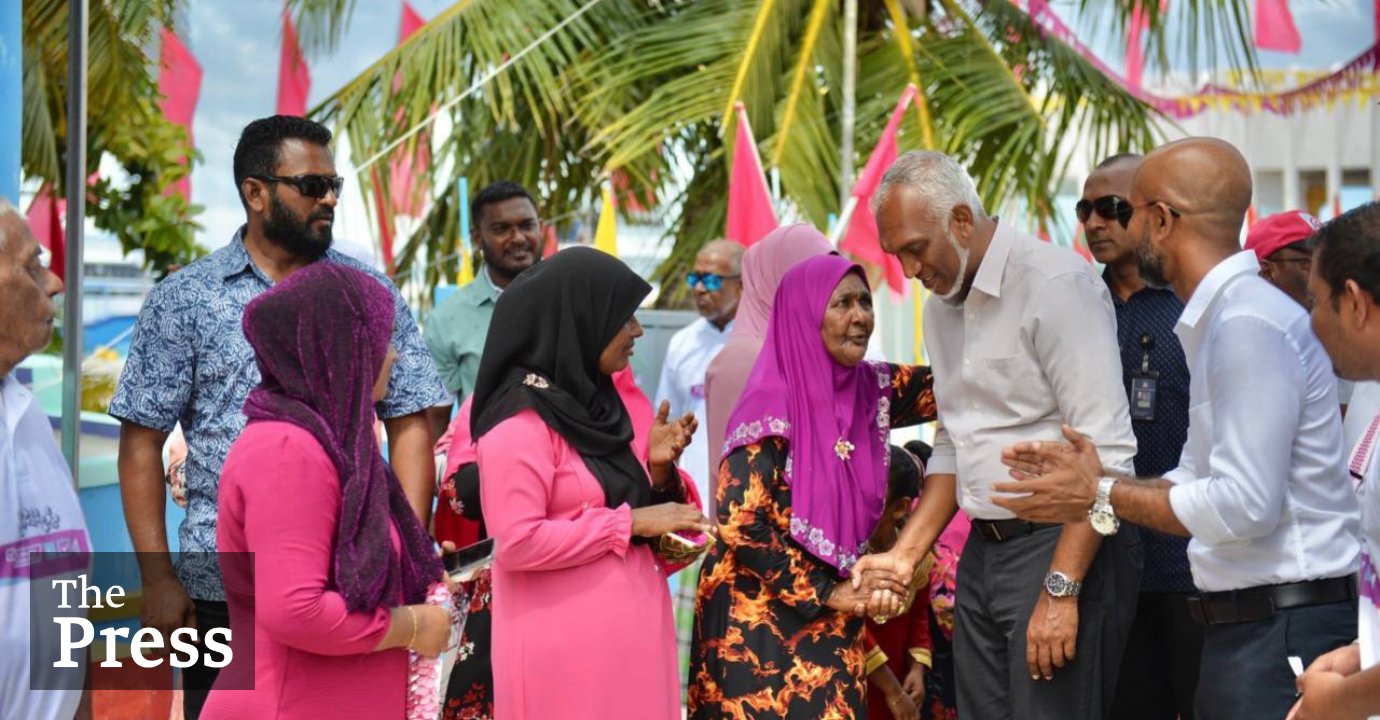 Muizzu pledges to expand Gemanafushi land & develop its harbour | ThePress